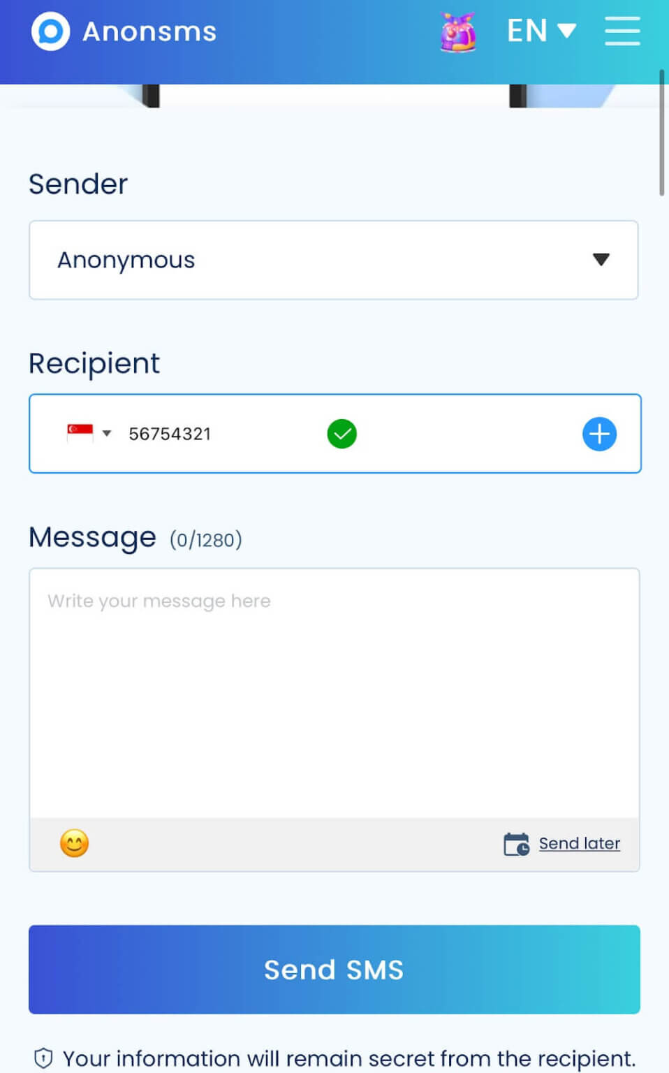4 bewährte Methoden zum anonymen Versenden von SMS in Singapur ...
